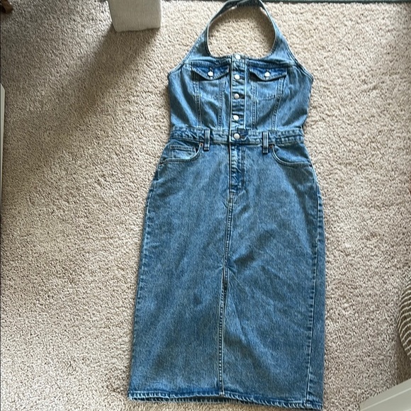 Universal Thread | Dresses | Universal Thread Denim Halter Dress | Poshmark
